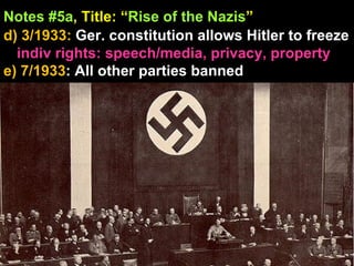 011310 World Wwii Rise Of The Nazi Party 100m | PPT | Political Issues ...