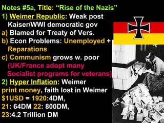 011310 World Wwii Rise Of The Nazi Party 100m | PPT