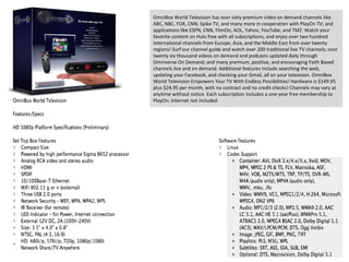 Omniverse One World Television | PPT