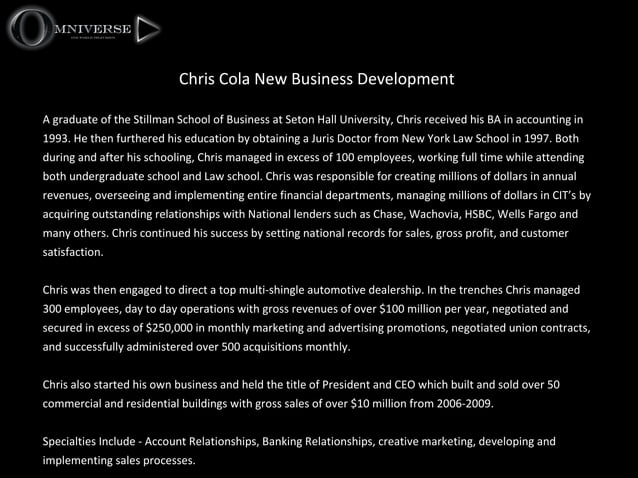 Omniverse One World Television | PPT