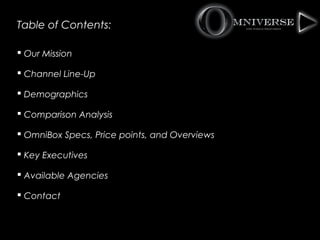 Omniverse One World Television | PPT