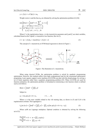 Application of the Least Square Support Vector Machine for point-to-point forecasting of the PV ...