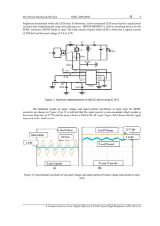 A Commercial Low Cost, Highly Efficient UC3842 based High Brightness ...