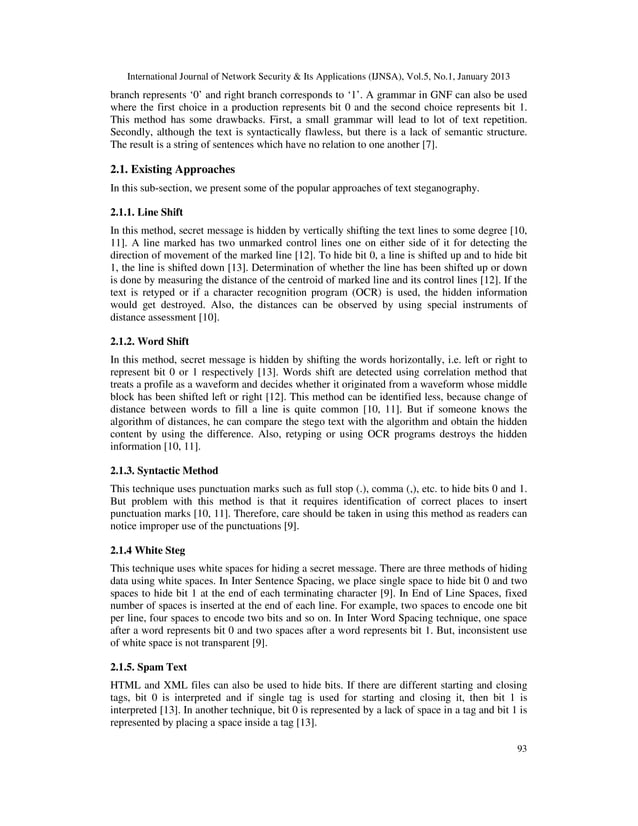 Text Steganographic Approaches A Comparison Pdf