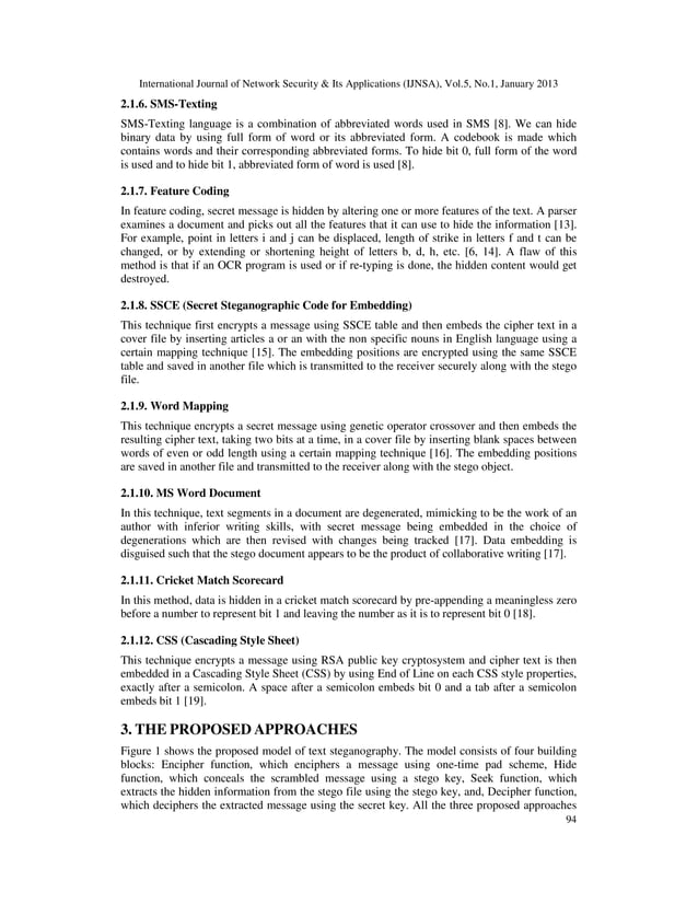 Text Steganographic Approaches A Comparison Pdf