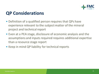 Preliminary Economic Assessments | PDF
