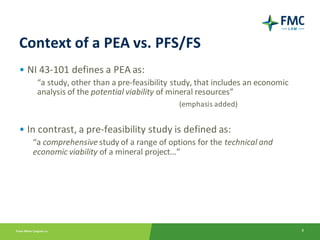 Preliminary Economic Assessments | PDF