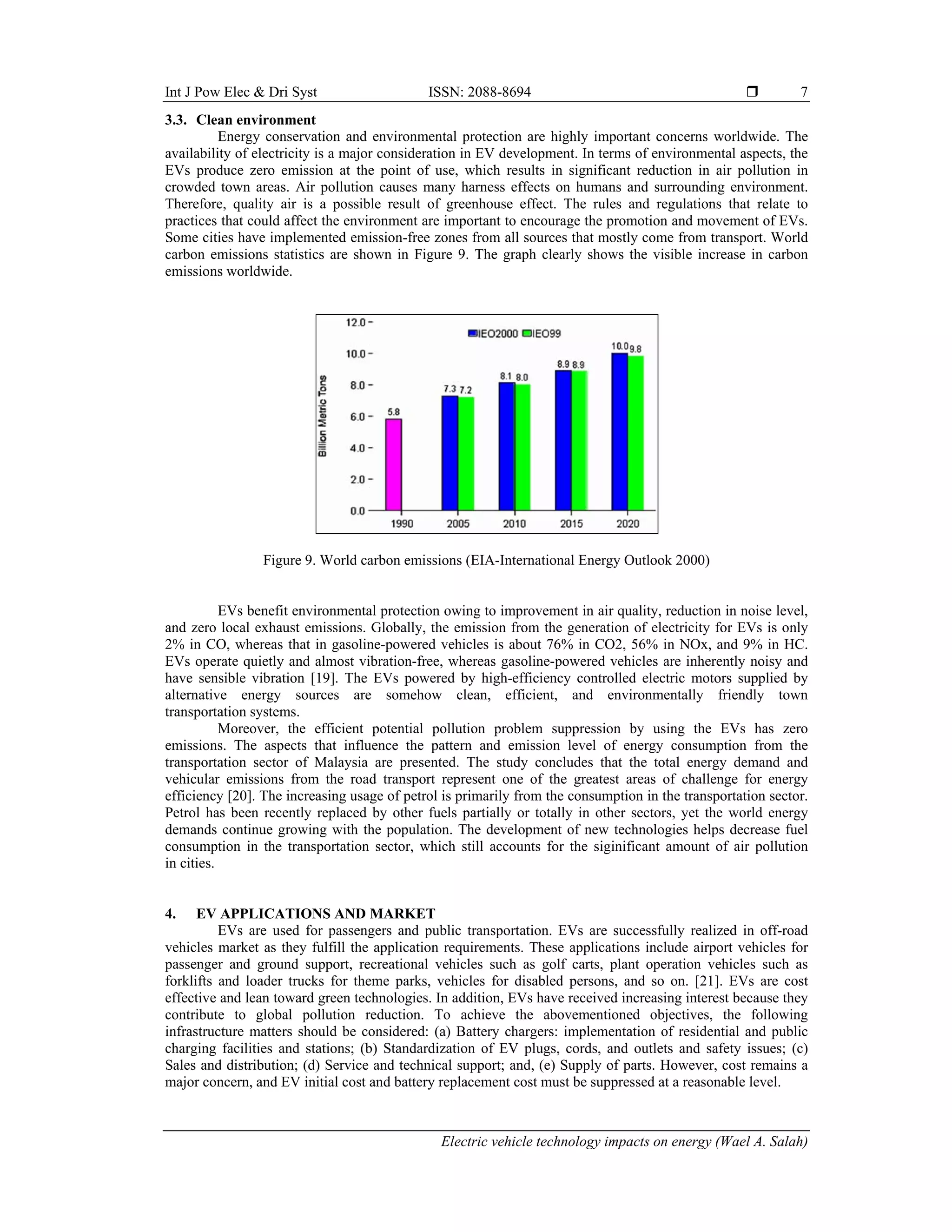 Electric vehicle technology impacts on energy | PDF