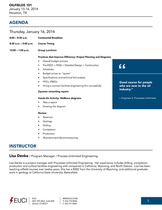 Course Information - Oilfields 101 | PDF
