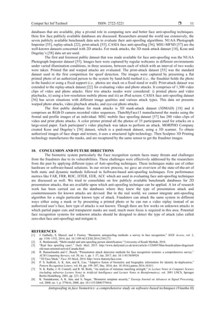 Antispoofing in face biometrics: A comprehensive study on software-based techniques | PDF