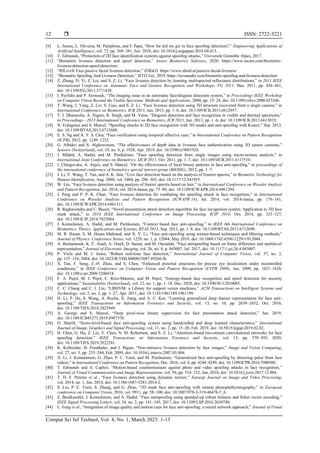 Antispoofing in face biometrics: A comprehensive study on software ...