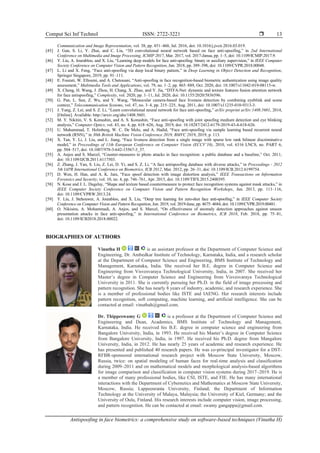 Antispoofing in face biometrics: A comprehensive study on software-based techniques | PDF ...