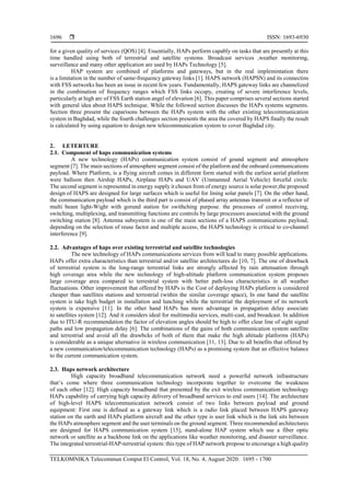 Measurements to design a coverage area by using high altitude platform systems | PDF