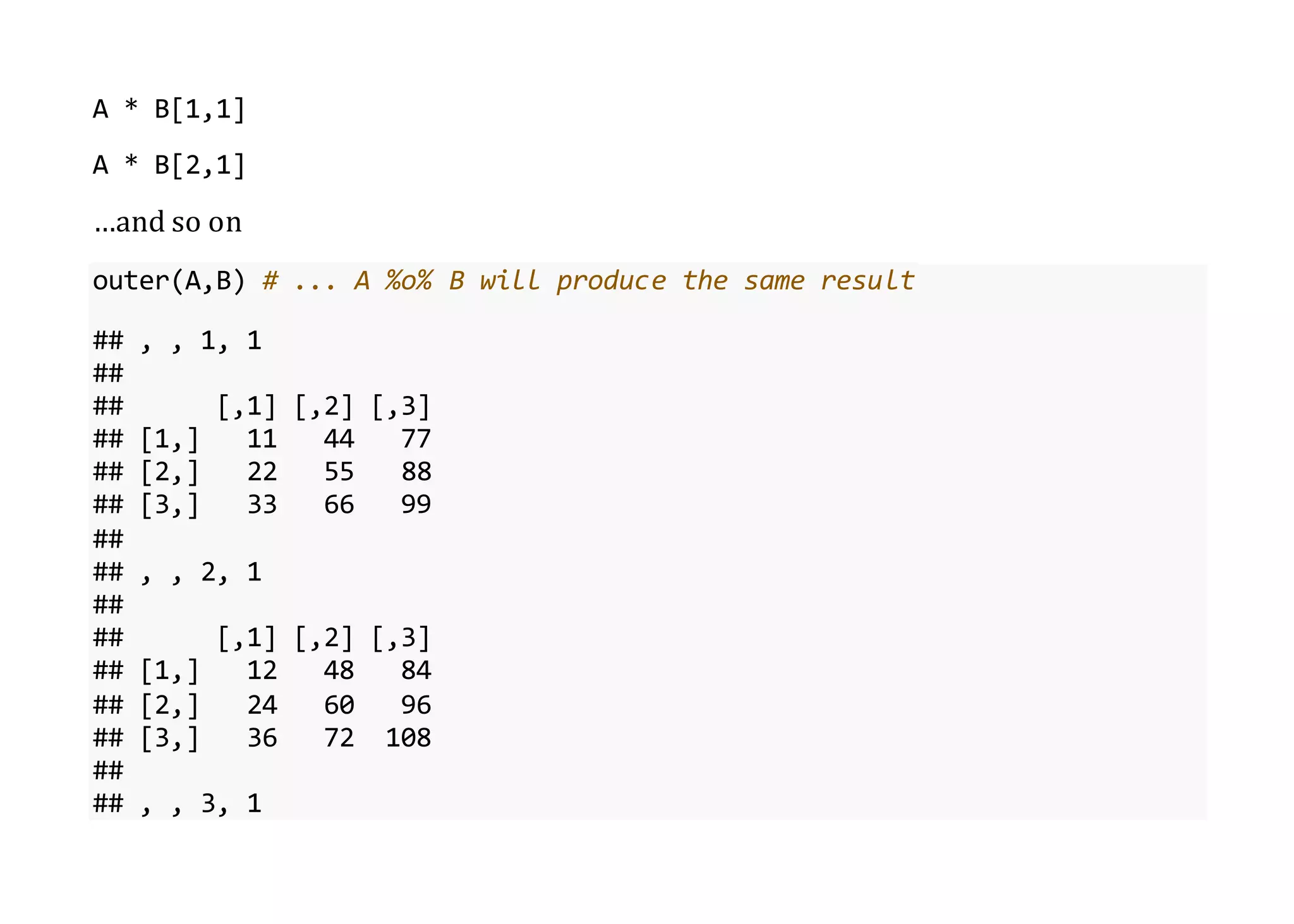 R Matrix Math Quick Reference | PPT