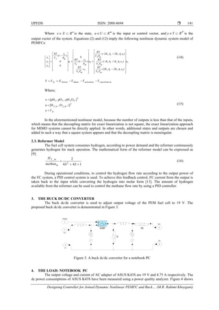 Designing Controller for Joined Dynamic Nonlinear PEMFC and Buck Converter System | PDF