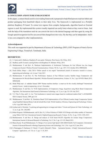 Smart Gadget for Visually Challenged People using Raspberry PI | PDF ...