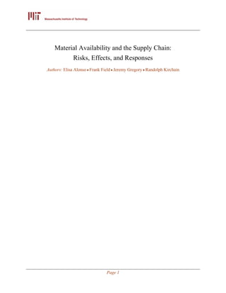 011507 matl scarcity sc paper | PDF