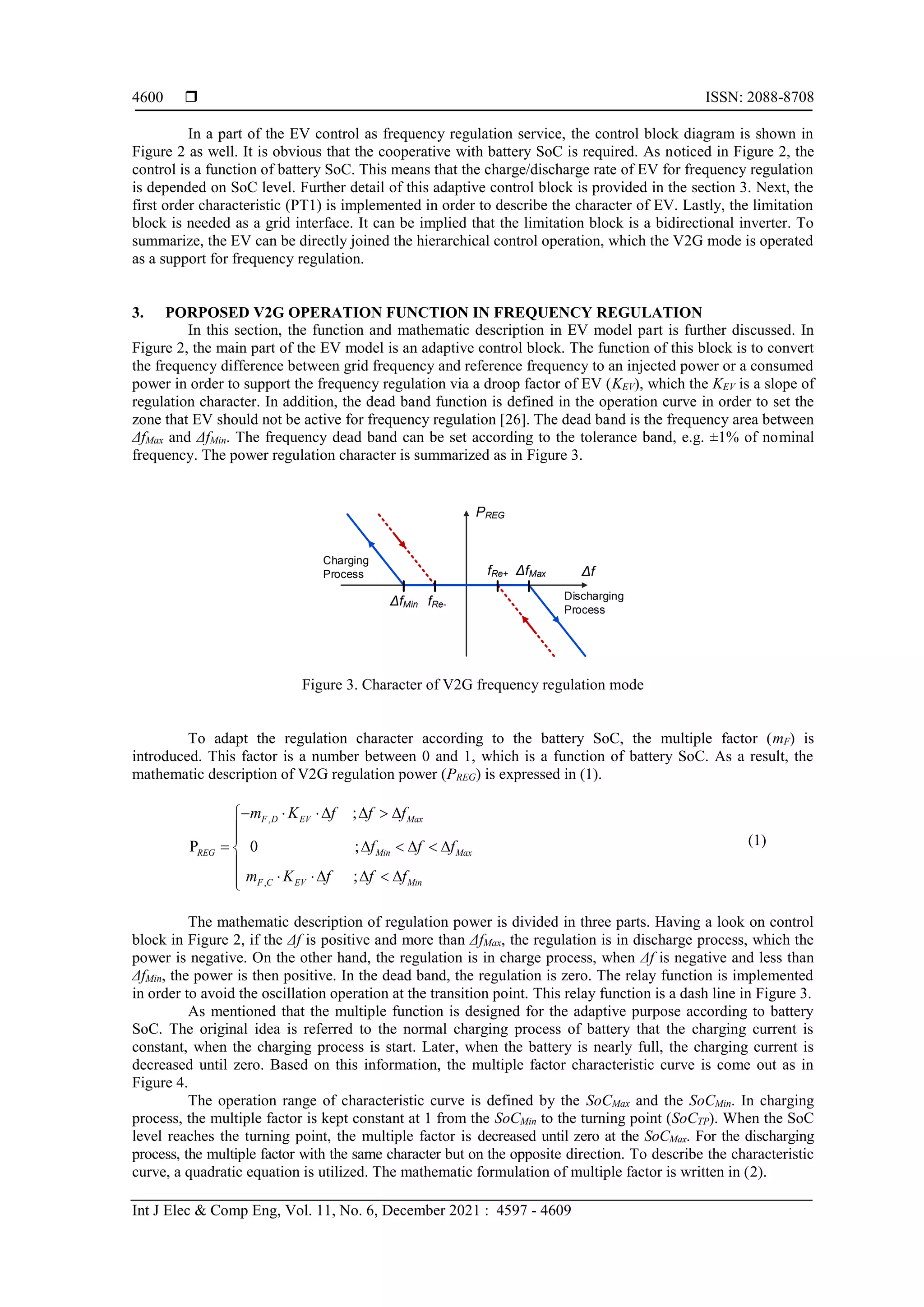 Frequency regulation service of multiple-areas vehicle to grid application in hierarchical ...