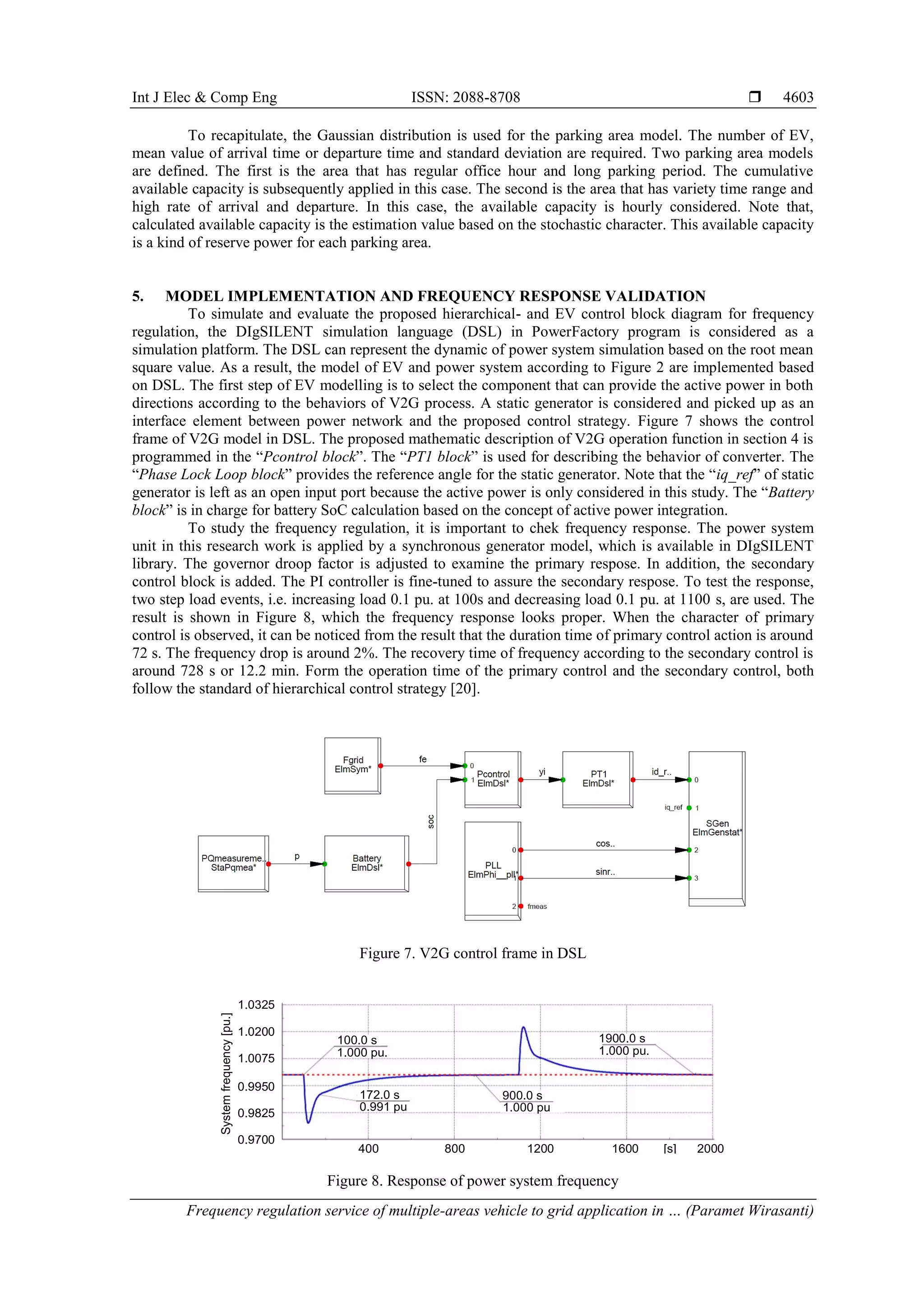 Frequency regulation service of multiple-areas vehicle to grid application in hierarchical ...