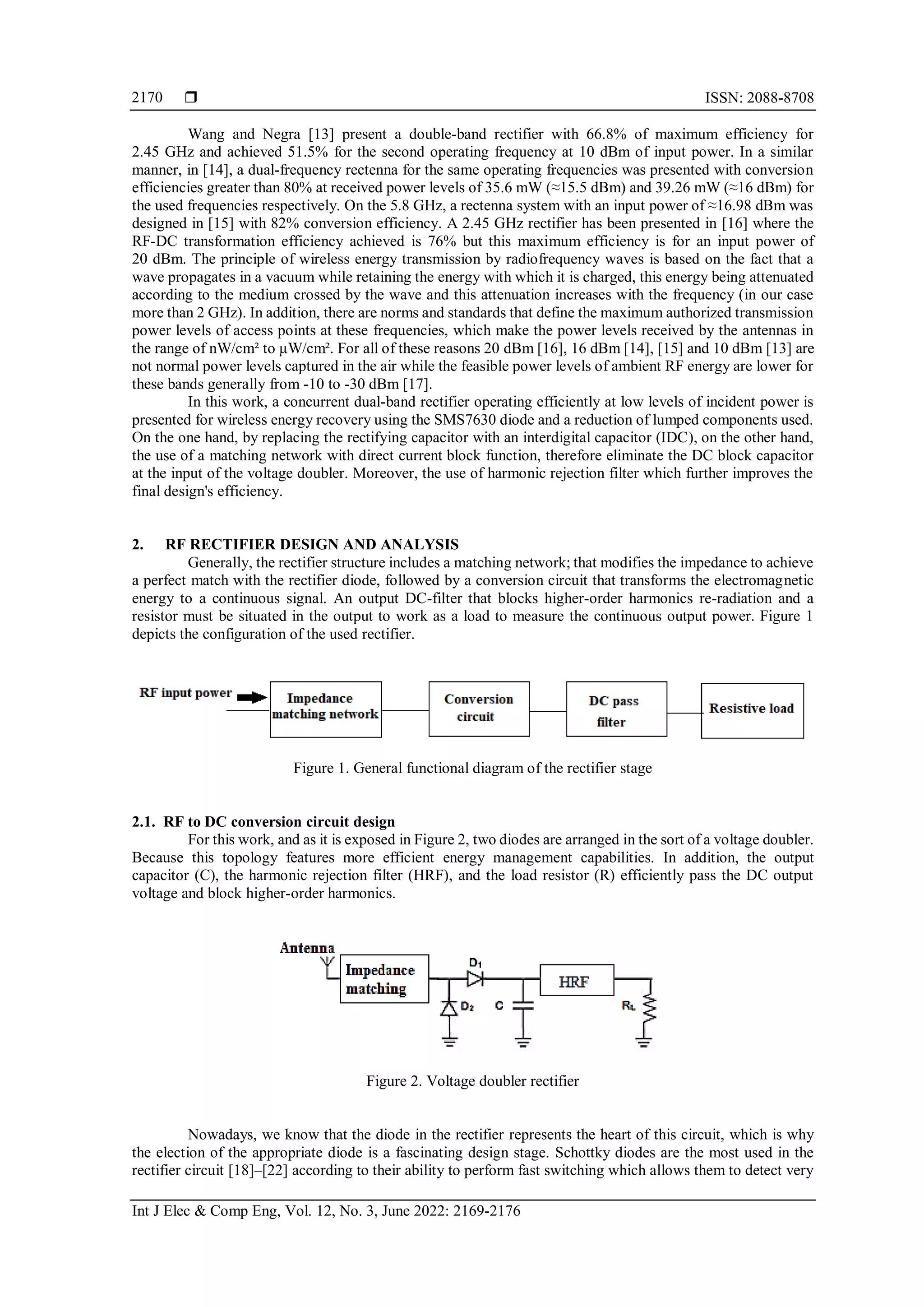 A 2.45/5.8 GHz high-efficiency dual-band rectifier for low radio ...