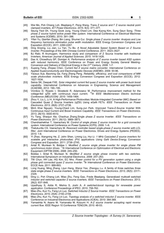 Z Source Inverter Topologies-A Survey | PDF