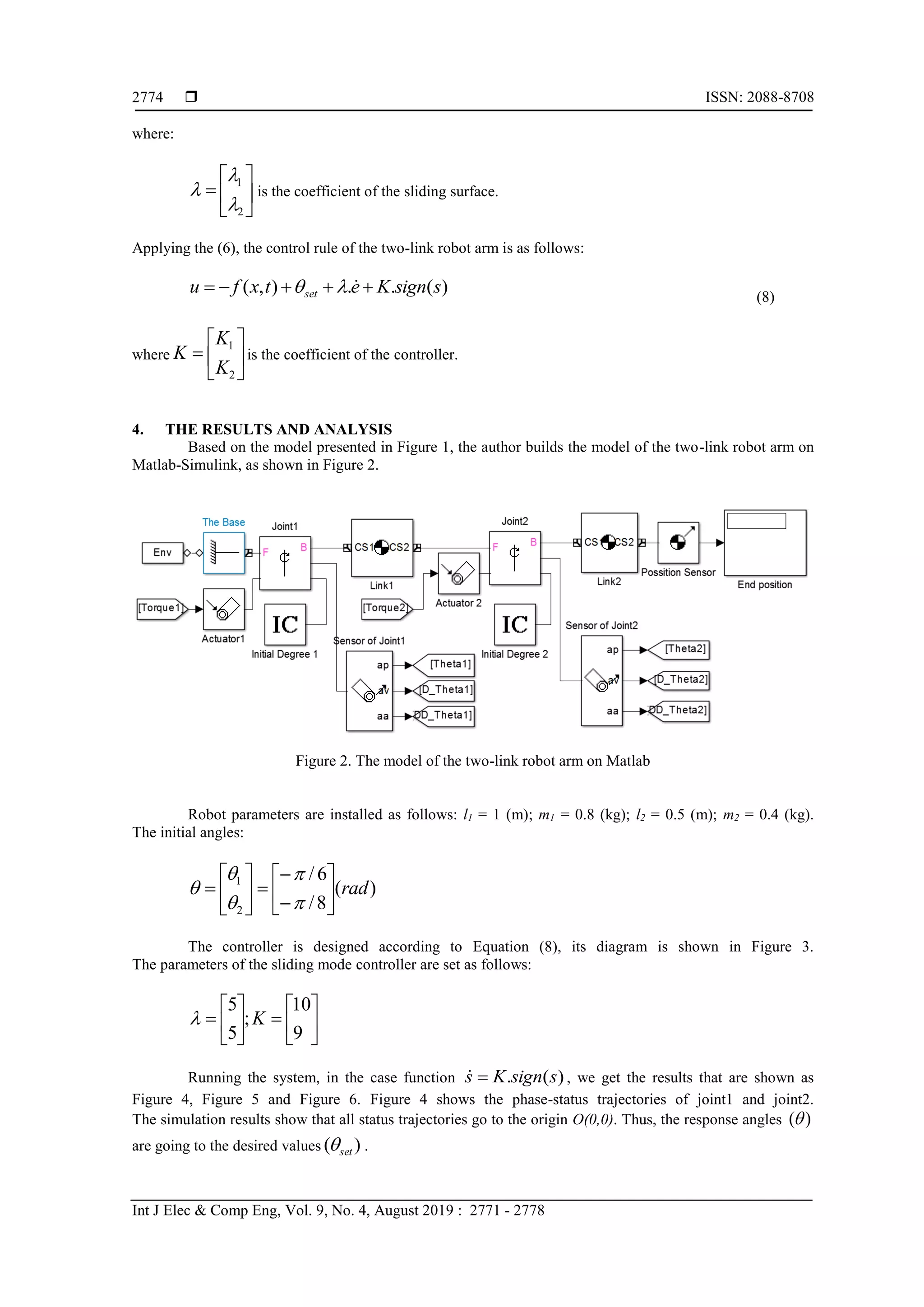 Sliding Mode Control Based System For The Two Link Robot Arm Pdf
