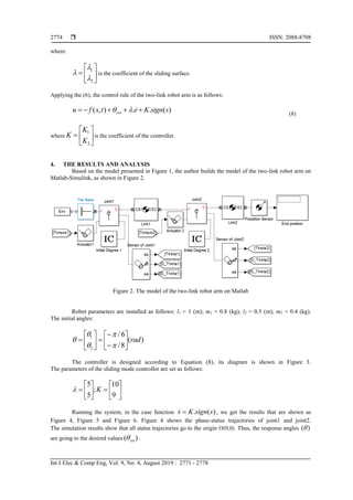 Sliding mode control-based system for the two-link robot arm | PDF