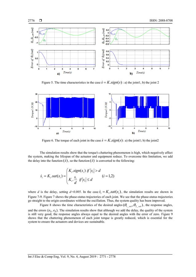 Sliding mode control-based system for the two-link robot arm | PDF