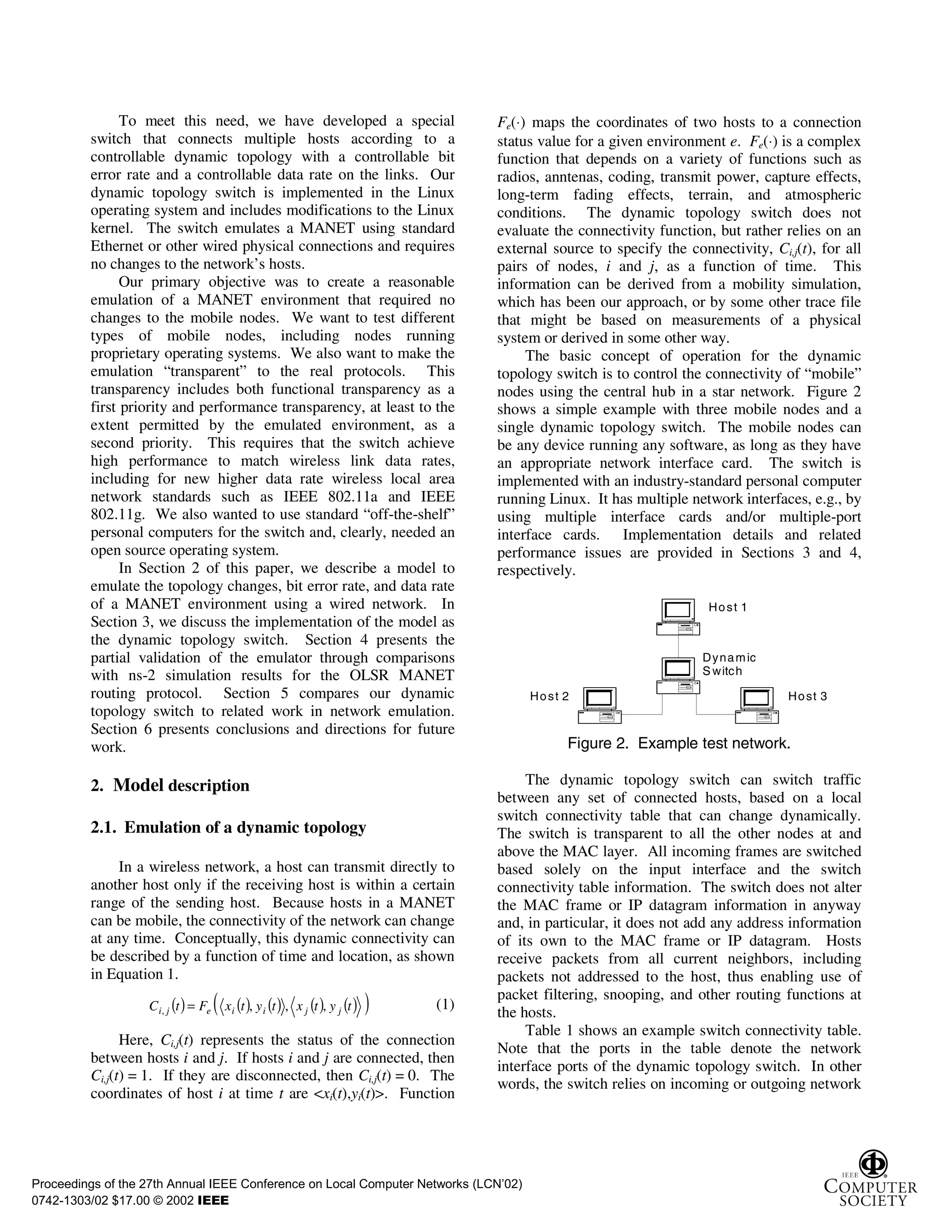 emulation of wireless networks | PDF