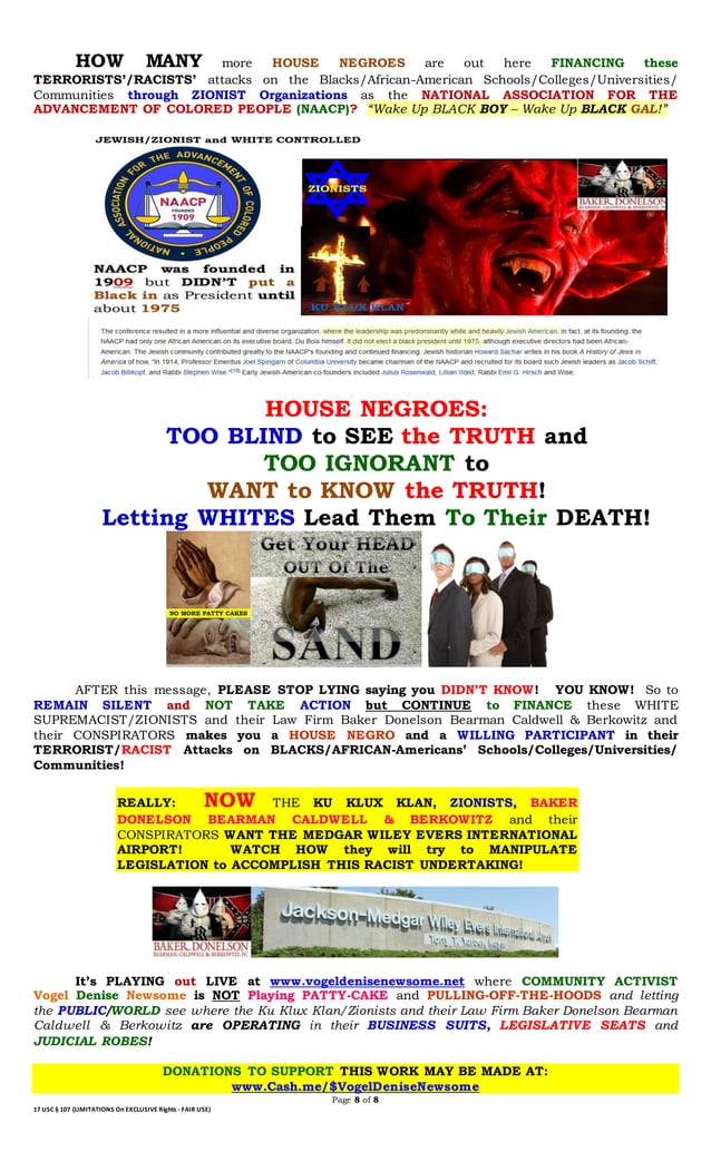 011916 - KU KLUX KLAN WANT MORE PRIVATE PRISONS & MEDGAR WILEY EVERS INTERNATIONAL AIRPORT | PDF ...