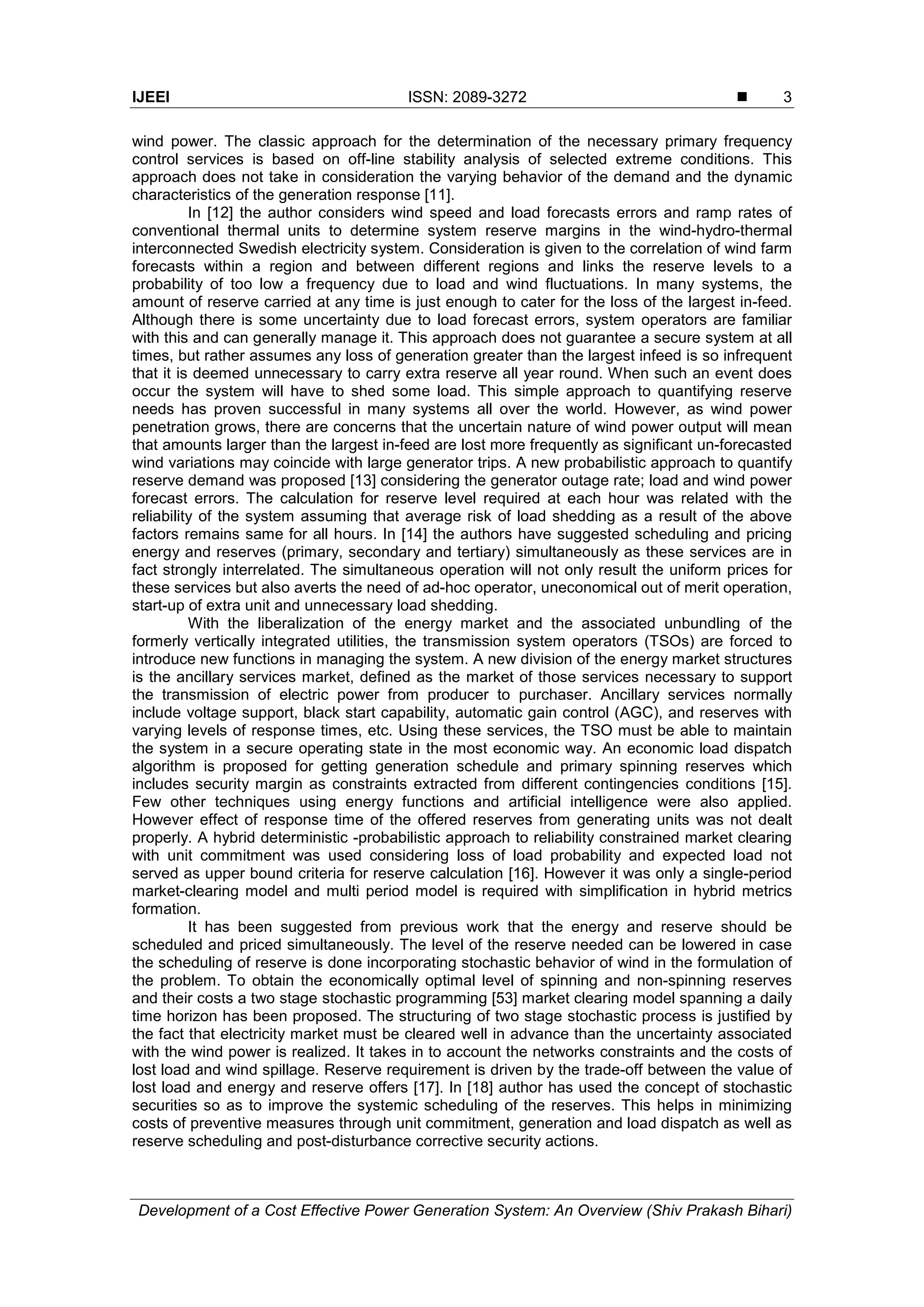 Development Of A Cost Effective Power Generation System An Overview Pdf