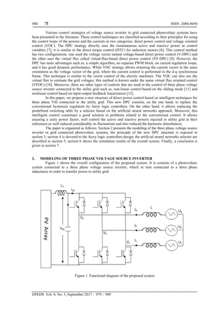Advanced Direct Power Control for Grid-connected Distribution Generation System Based on Fuzzy ...