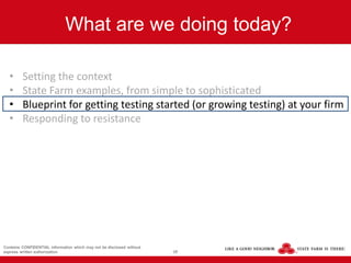 State Farm presentation at the Chief Analytics Officer Forum East Coast ...