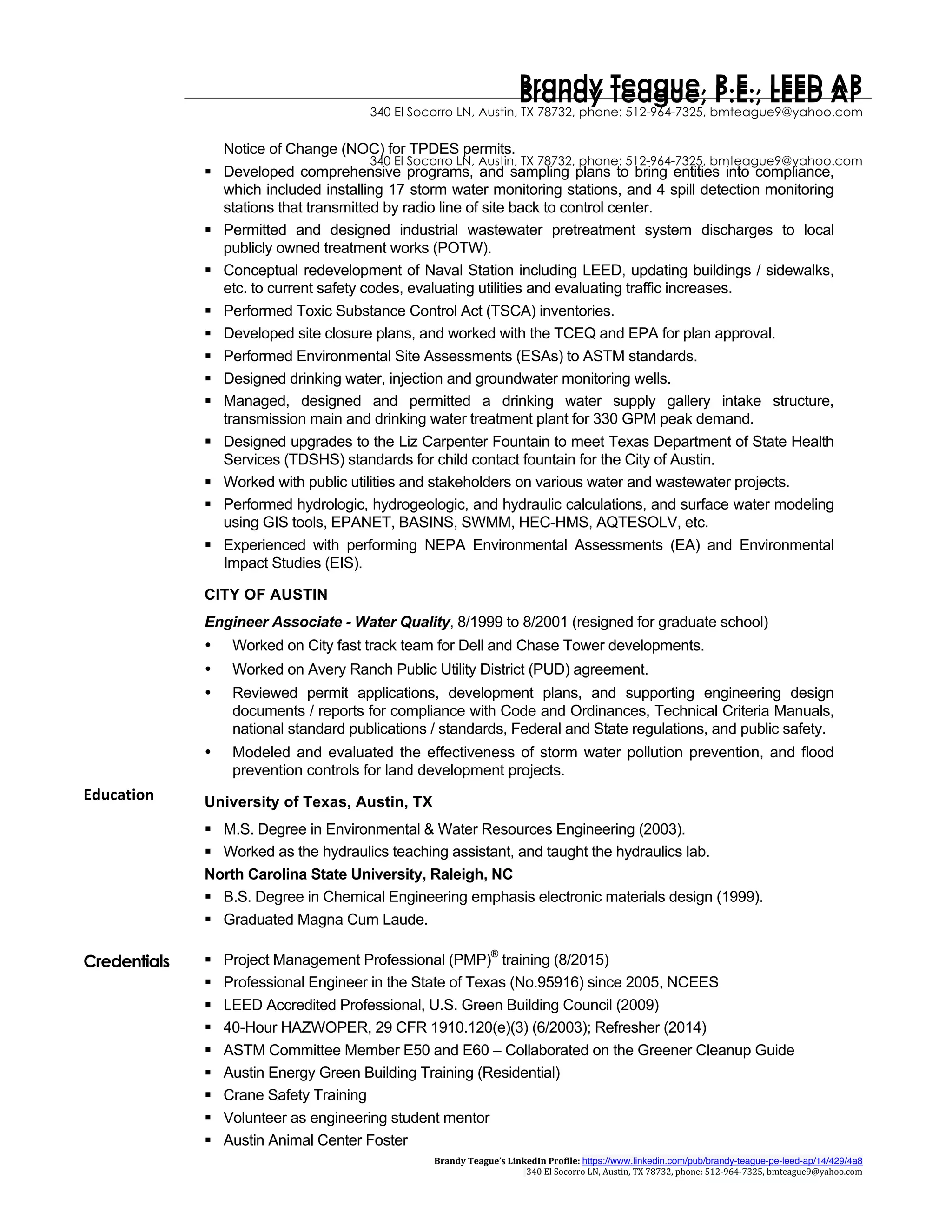 PM Resume 9_30_15 | PDF