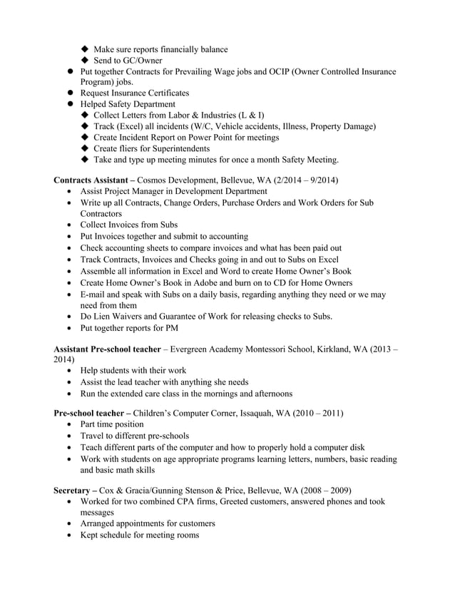 Susan's Resume | DOC