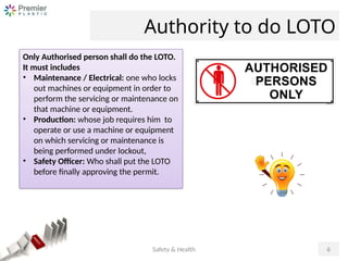 011 HSSE LOTO.pptx logout tagout procedure | PPTX