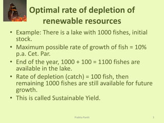 011 optimal depletion of renewable resources | PPSX