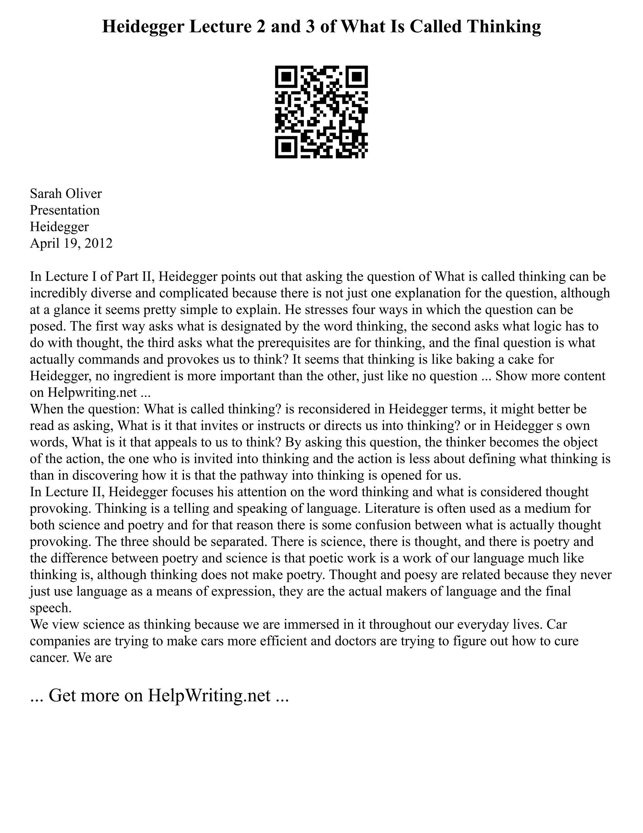 011 Personal Narrative Essay Example High School Examples | PDF