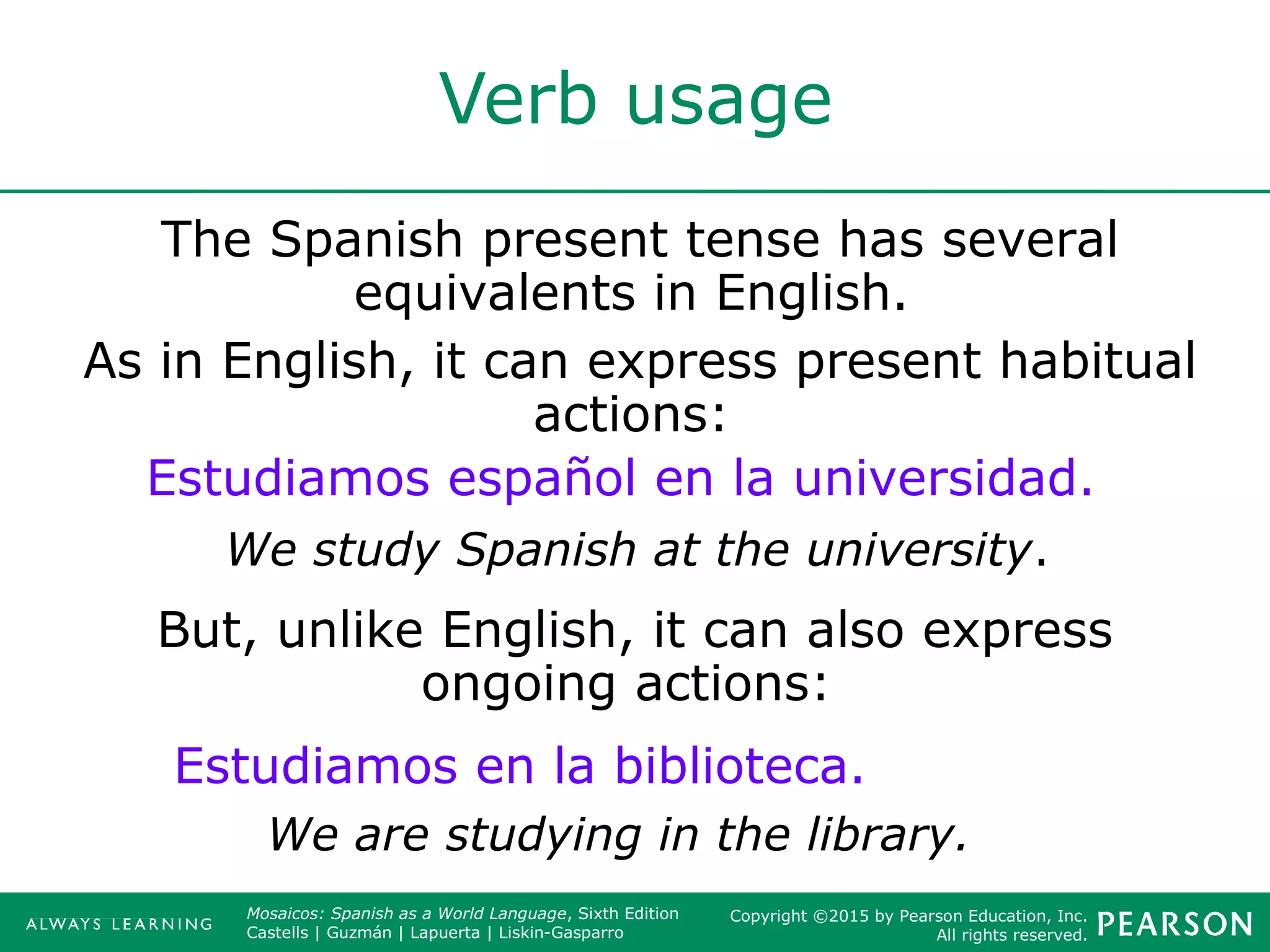 01 1present tense_of_regular_-ar_verbs | PPT