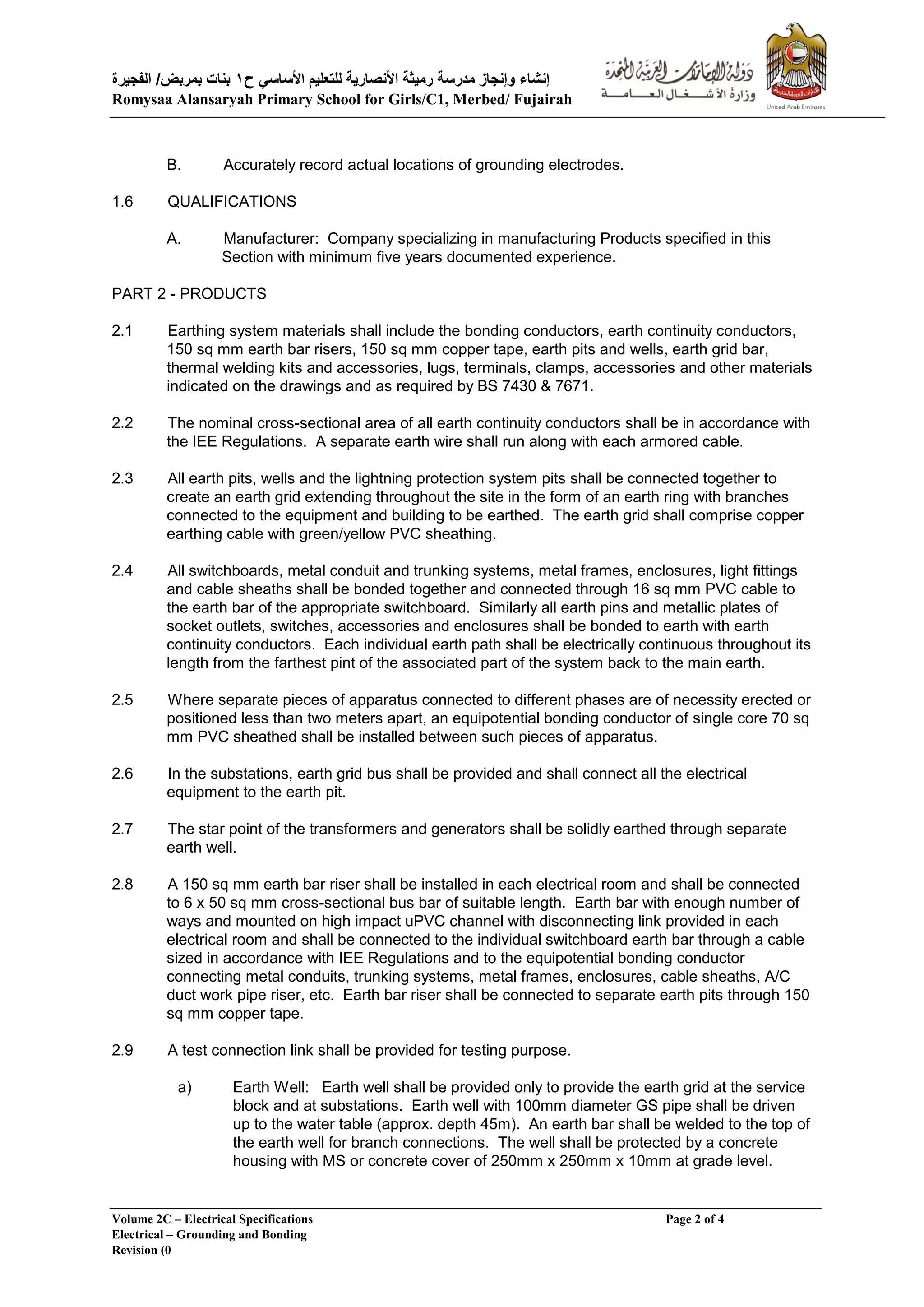 011 spec grounding and bonding | PDF