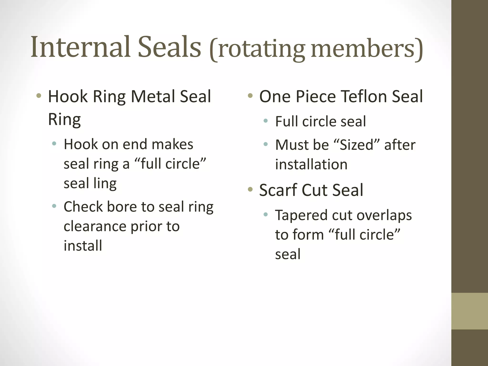 011 Seals, Bearings, and Bushings | PPTX