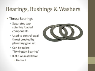 011 Seals, Bearings, and Bushings | PPT