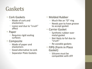 011 Seals, Bearings, and Bushings | PPT