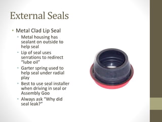 011 Seals, Bearings, and Bushings | PPT