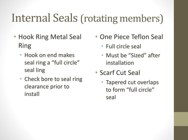 011 Seals, Bearings, and Bushings | PPT