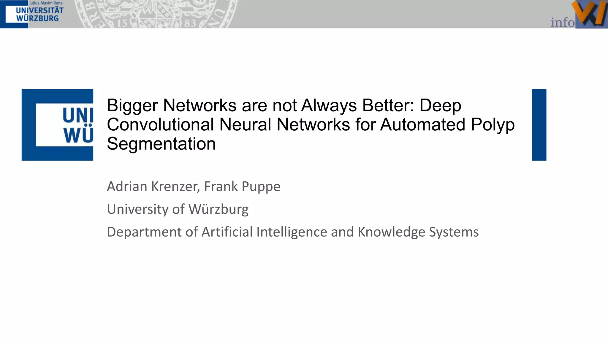 Bigger Networks Are Not Always Better Deep Convolutional Neural Networks For Automated Polyp 