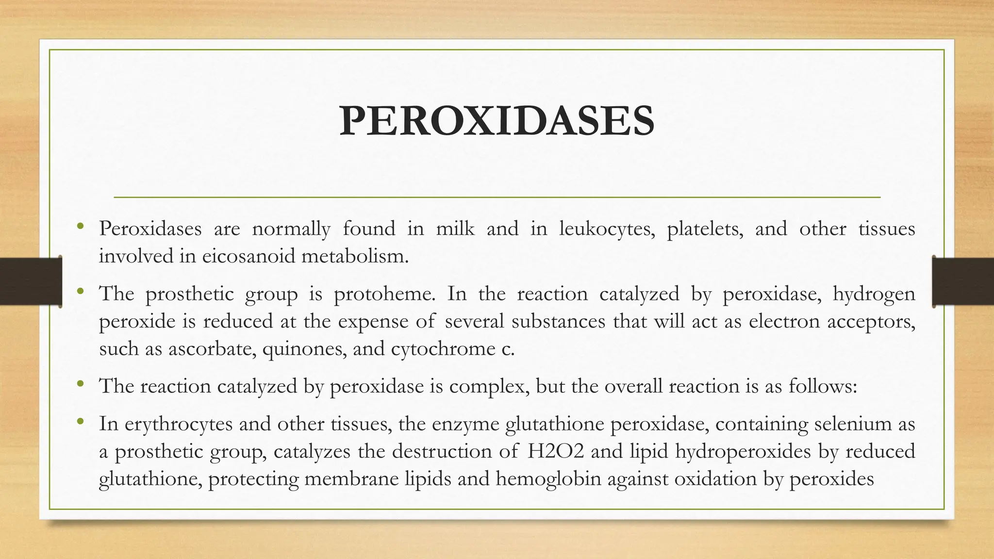 012. ENZYMES OF BIOLOGIC OXIDATION (MBCH 223 BIOENERGETICS AND ...