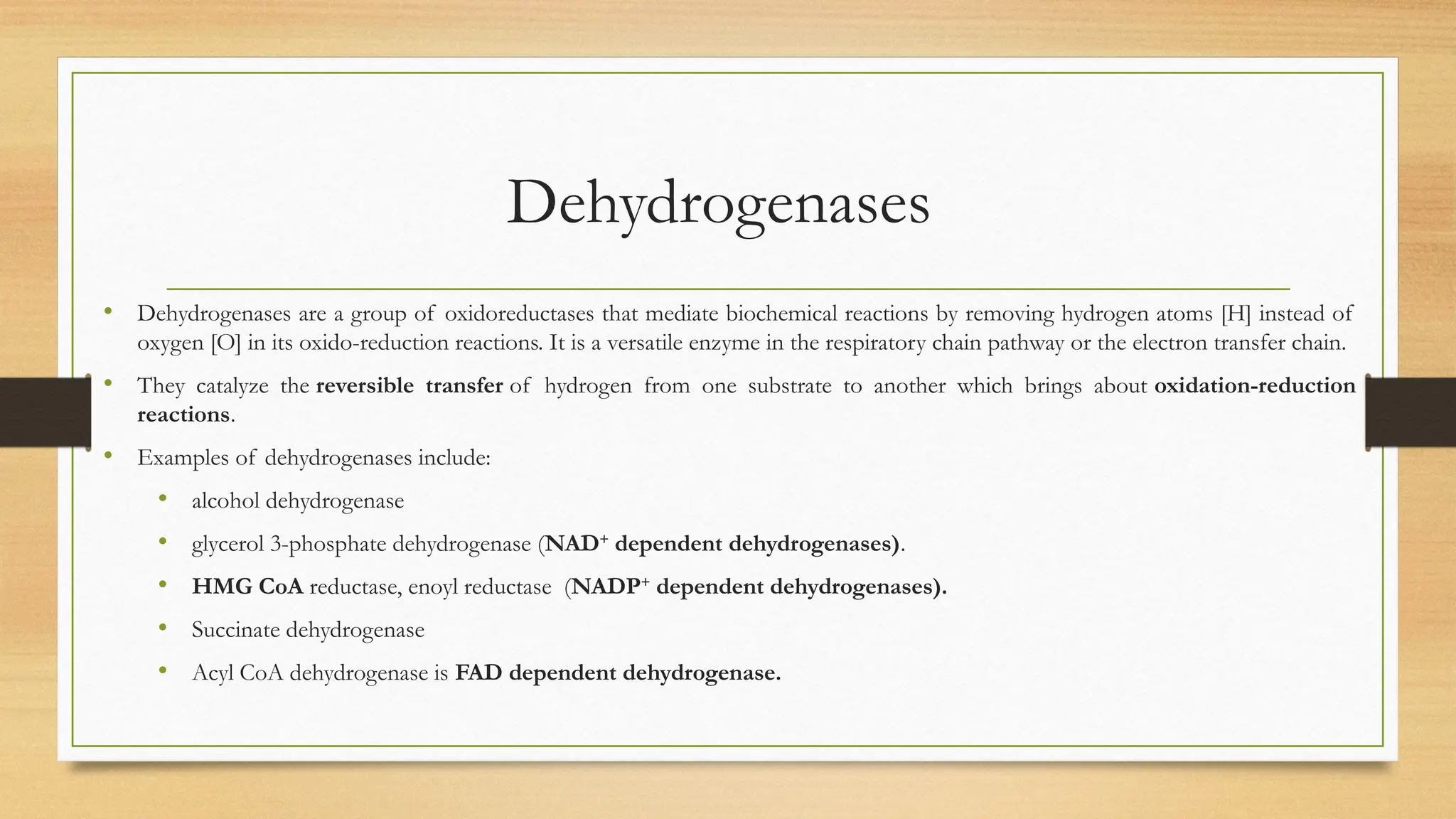 012. ENZYMES OF BIOLOGIC OXIDATION (MBCH 223 BIOENERGETICS AND ...