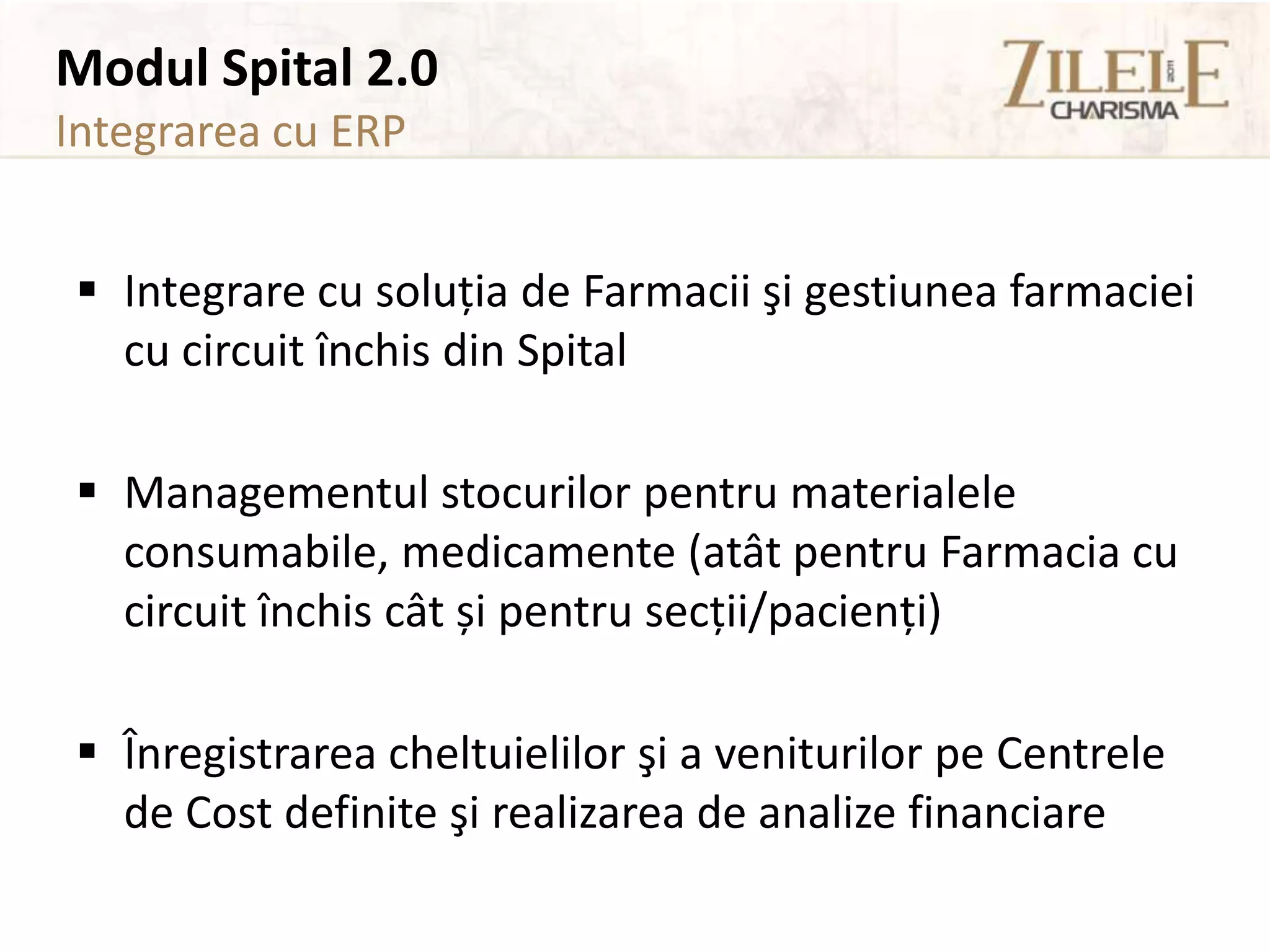 Modul Spital - CMS | PPTX
