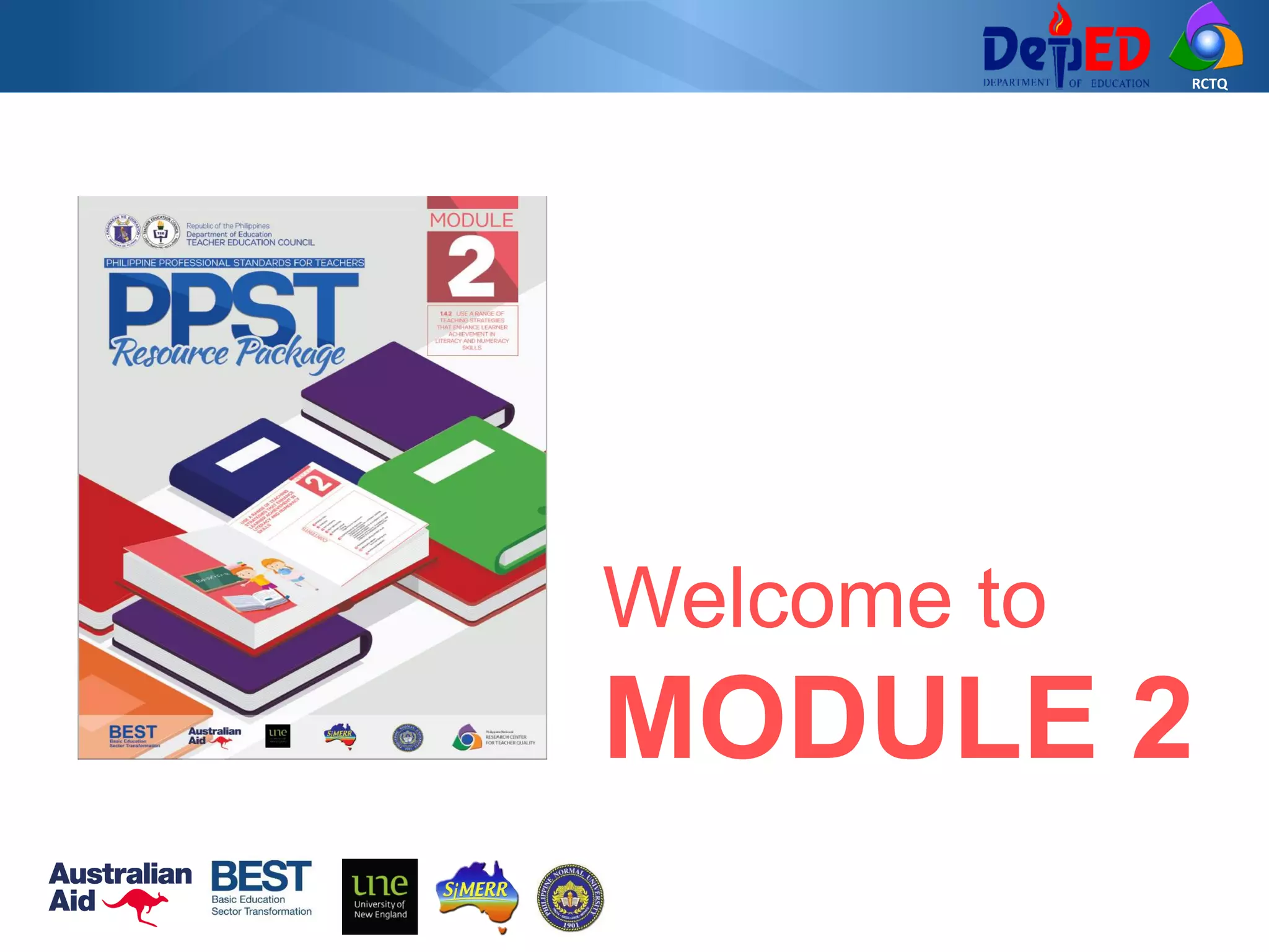012 ppst resource package module 2 walkthrough | PDF